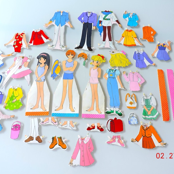 Japanese Paper Dolls - Etsy