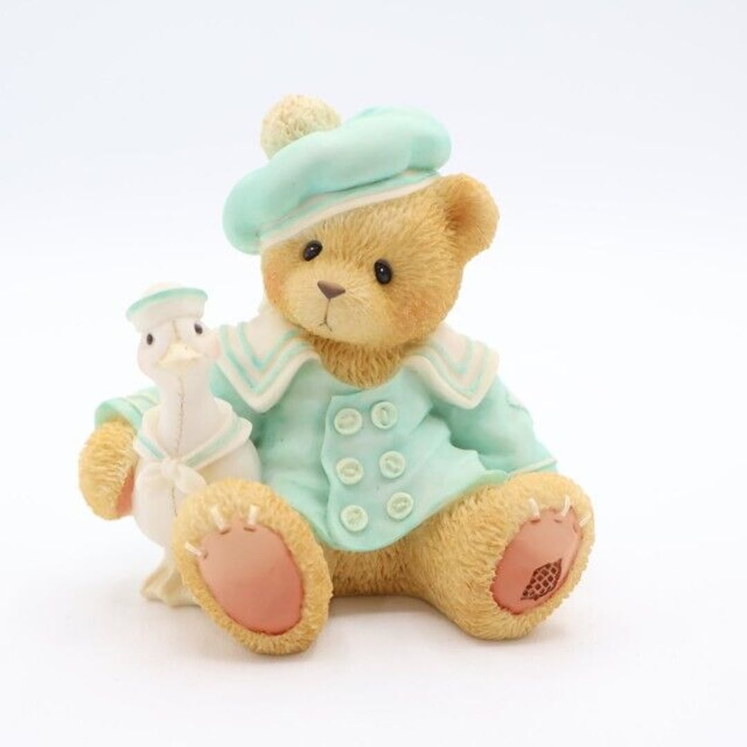 Vintage Enesco Cherished Teddies Bear Figurine Got a Lot to Be Thankful ...