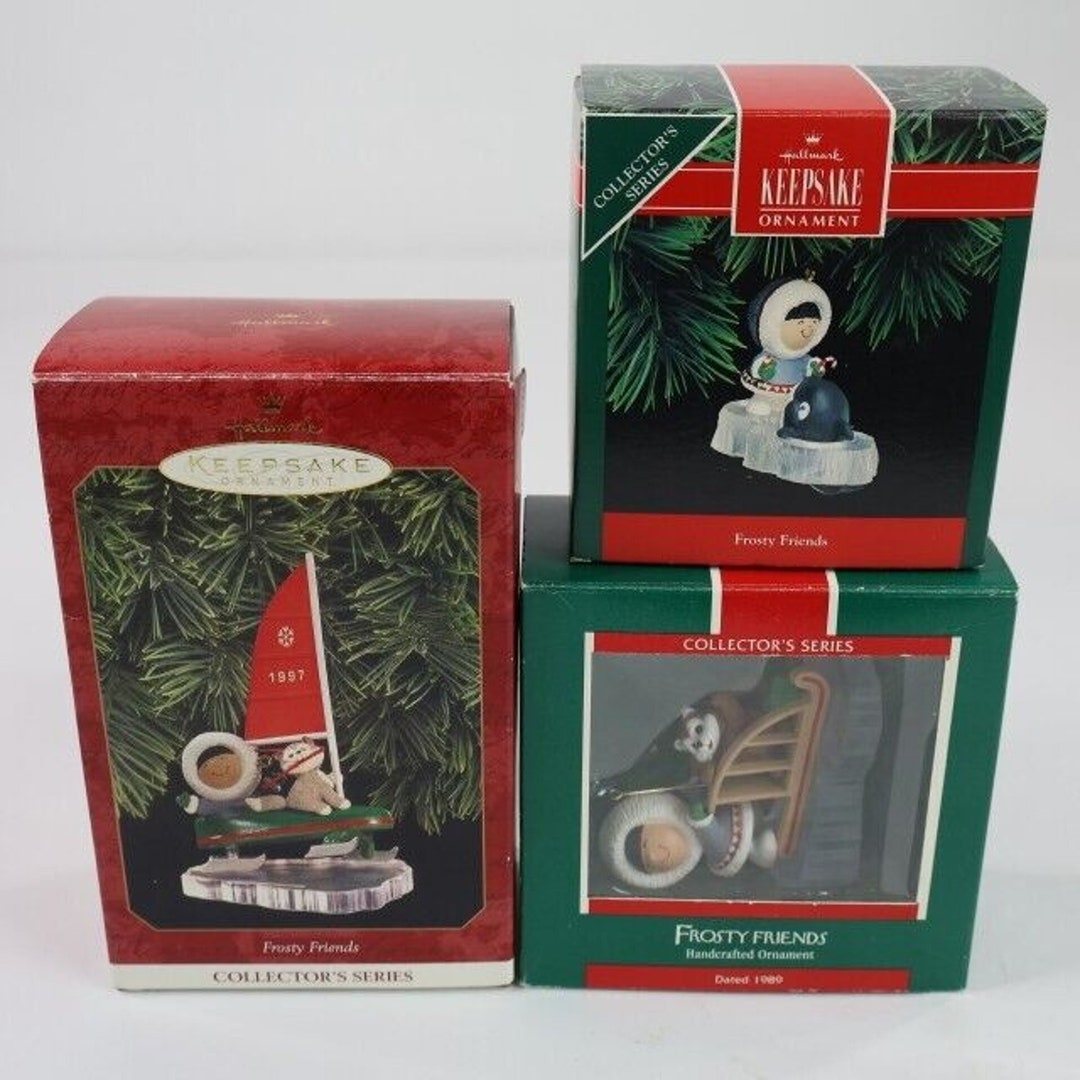3 Vintage Hallmark Ornaments Frosty Friends 1989 1992 1997 - Etsy