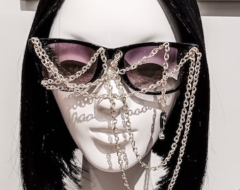Armless Sunglasses With Chain - Etsy