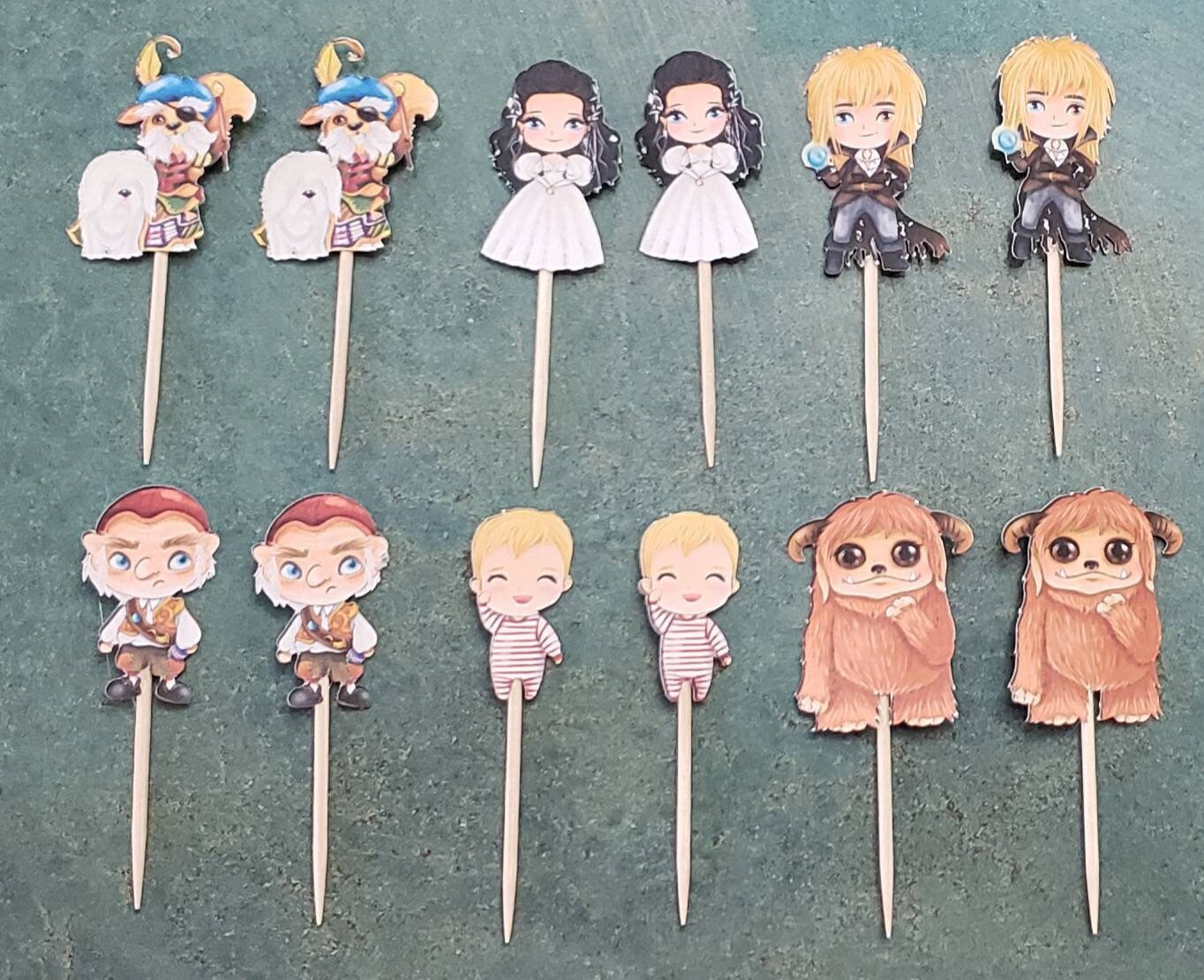 Labyrinth Cupcake Toppers - Etsy