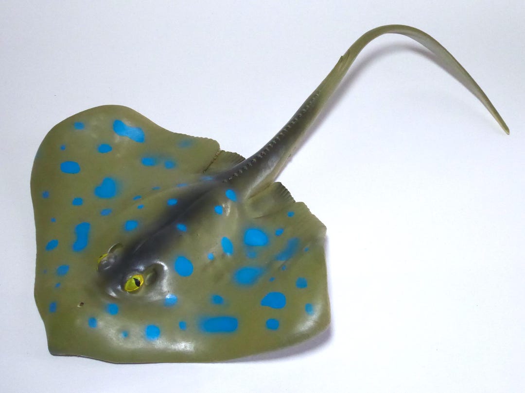 Vintage PVC Blue-spotted Ray Toy, 1990s - Etsy