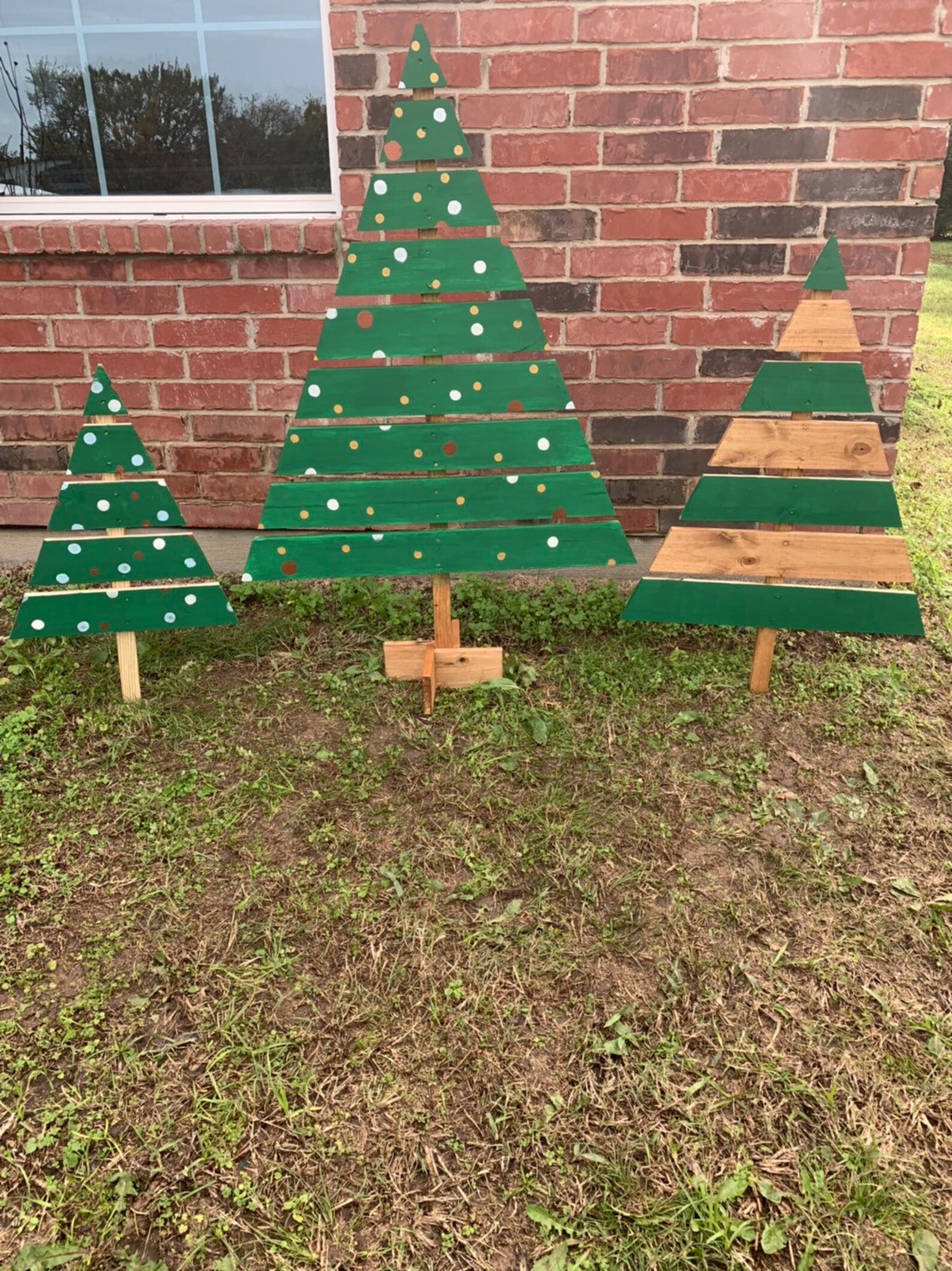 Set of Wooden Trees - Etsy