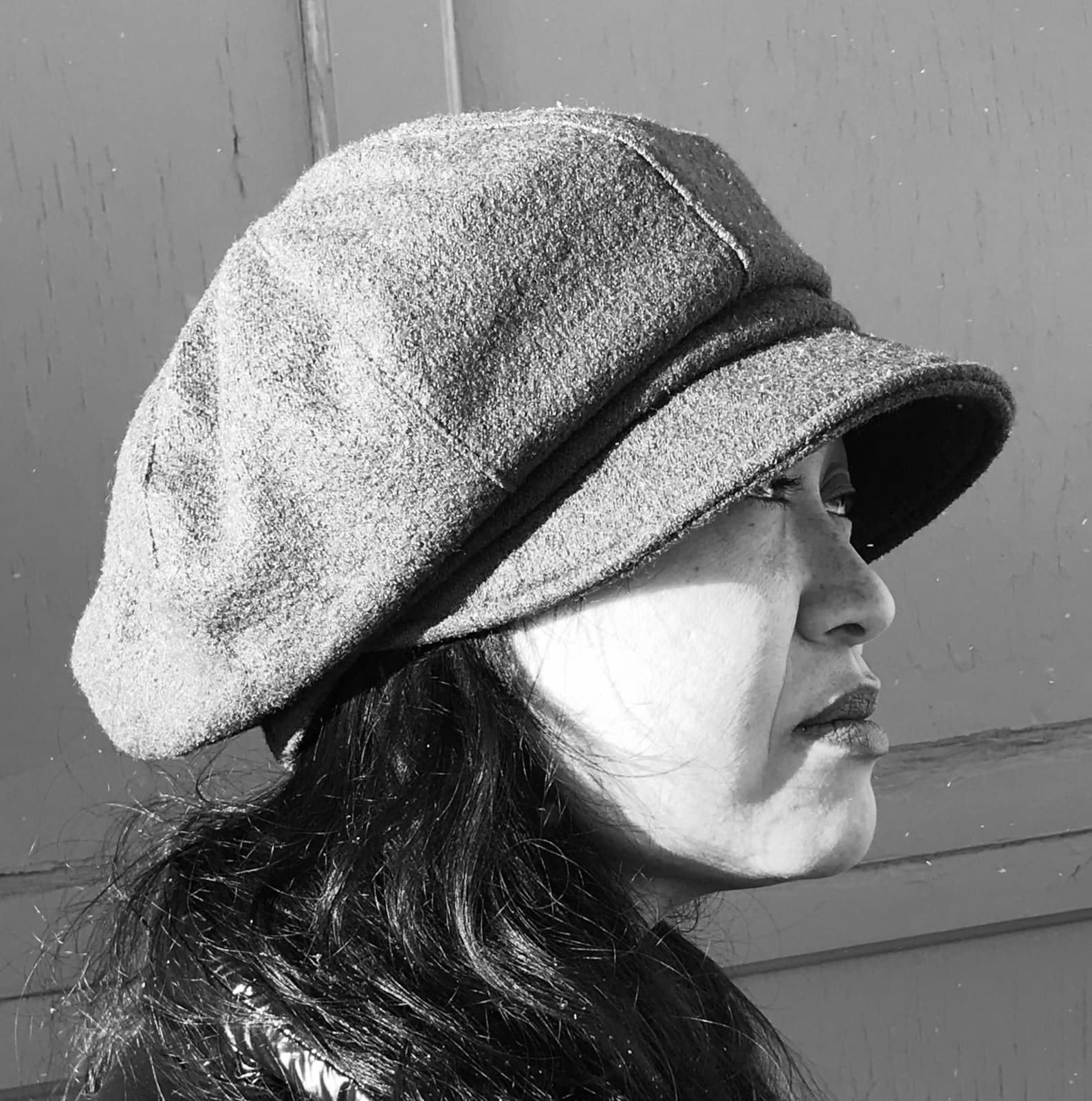 6 COLORS. Boiled Wool NEWSBOY Cap (MILA), Warm and Comfortable. Made in ...
