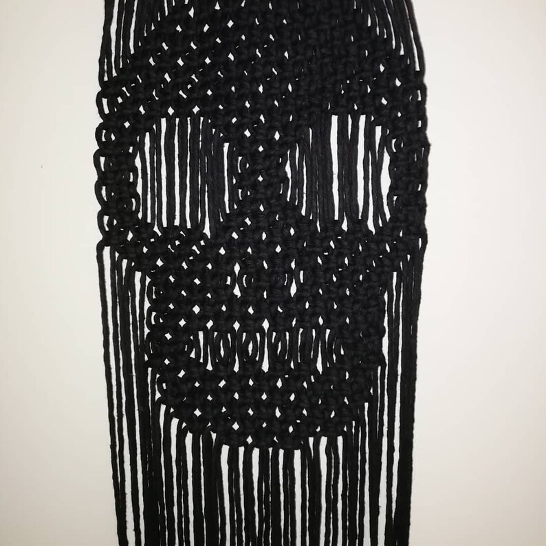 Macrame Skull Wall Hanging - Etsy