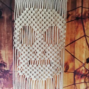 Macrame Skull Wall Hanging - Etsy