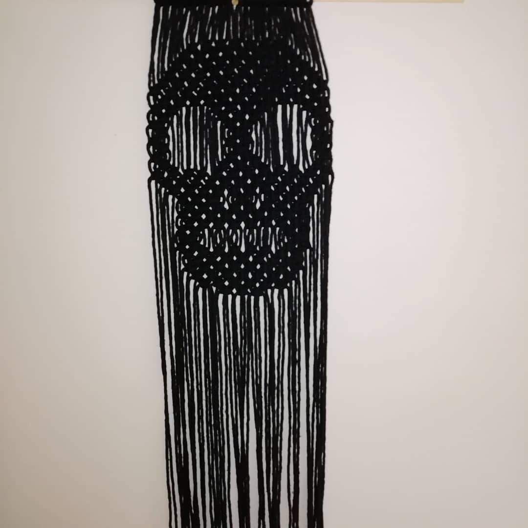 Macrame Skull Wall Hanging - Etsy