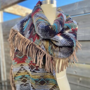 Leather Shawl - Etsy