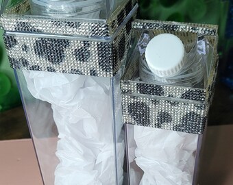 Cow Print Milk Carton Bottle Custom Reusable Gift Tiktok Trendy Back to ...