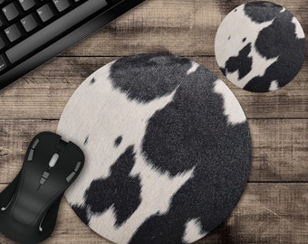 Cow Print Mouse Pad - Etsy
