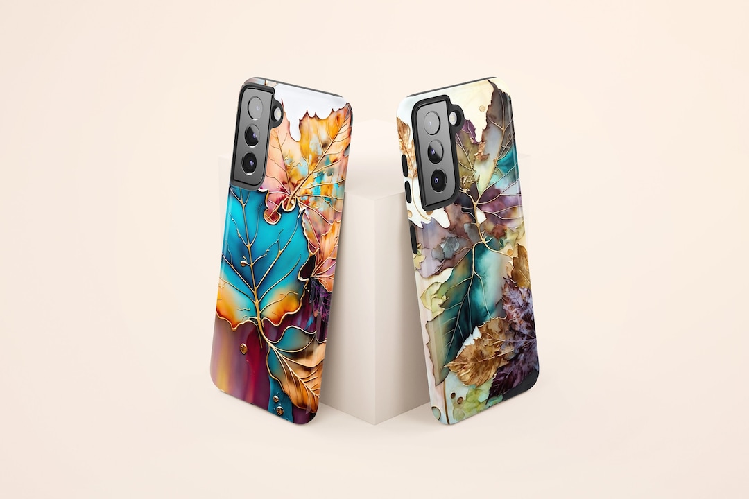 Fall Leaves Botanical Aesthetic Phone Case for Iphone, Samsung Galaxy ...