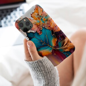 Fall Leaves Botanical Aesthetic Phone Case for iPhone - Magsafe - Etsy