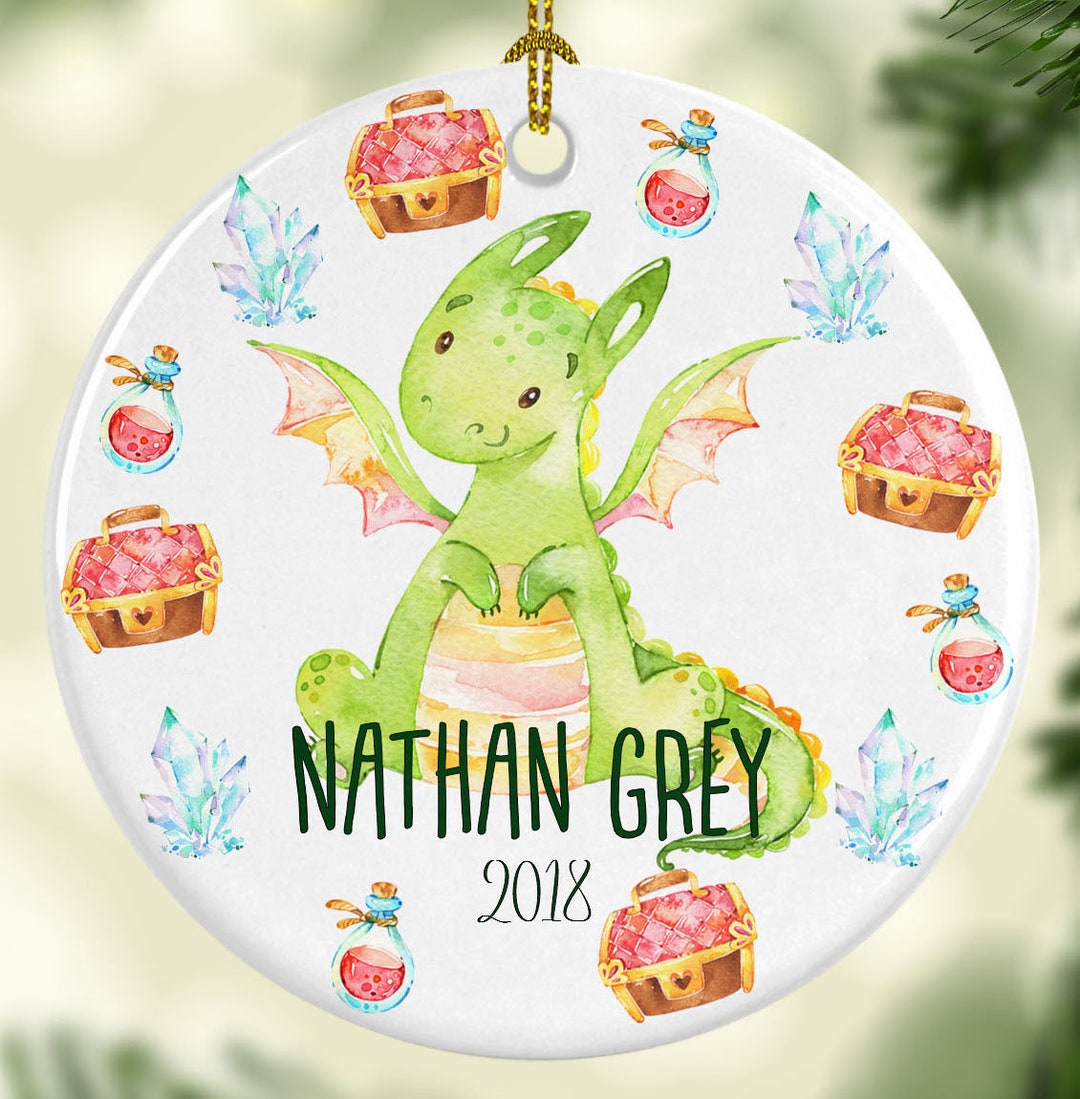 Baby Dragon Ornament Personalized for Christmas - Etsy