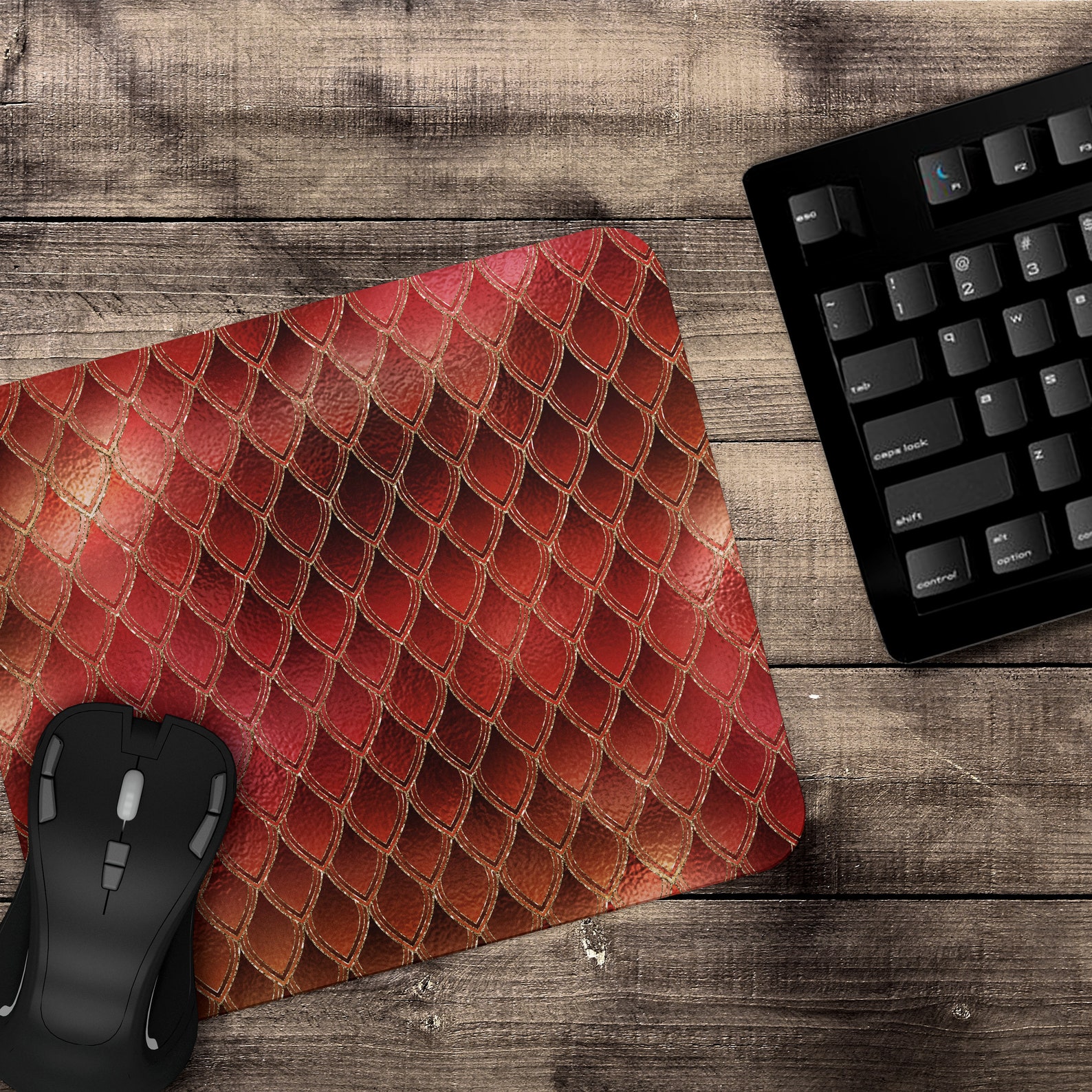 Dragon Mouse Pad Marbled Scales Magic Mousepad Medievil | Etsy