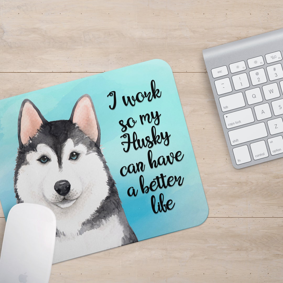 Husky Mouse Pad | Husky Lover Mousepad | Husky Gift | Husky Decor | Dog ...