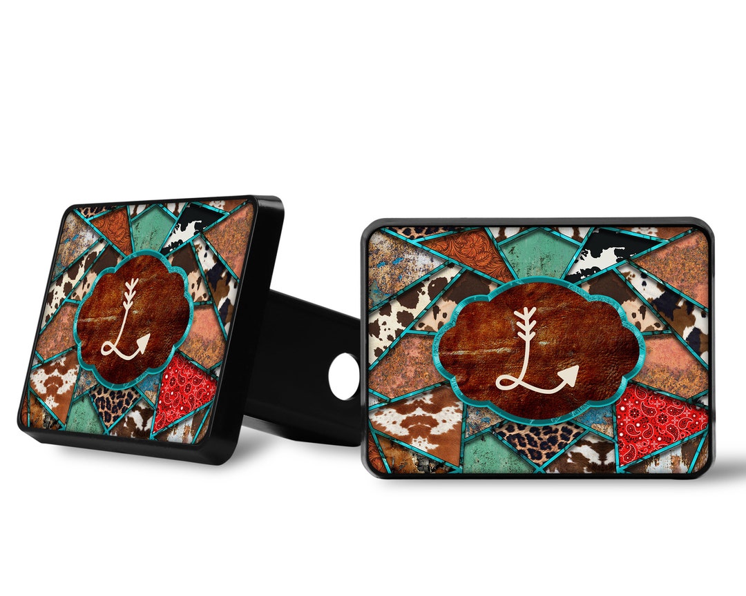 Geometric Cow Print Hitch Cover - Etsy
