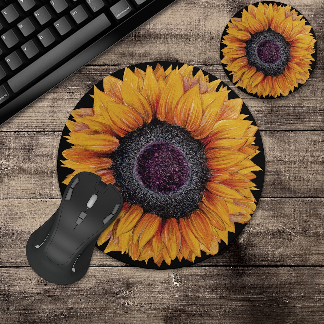 Sunflower Mousepad - Custom Mouse Pad - Etsy