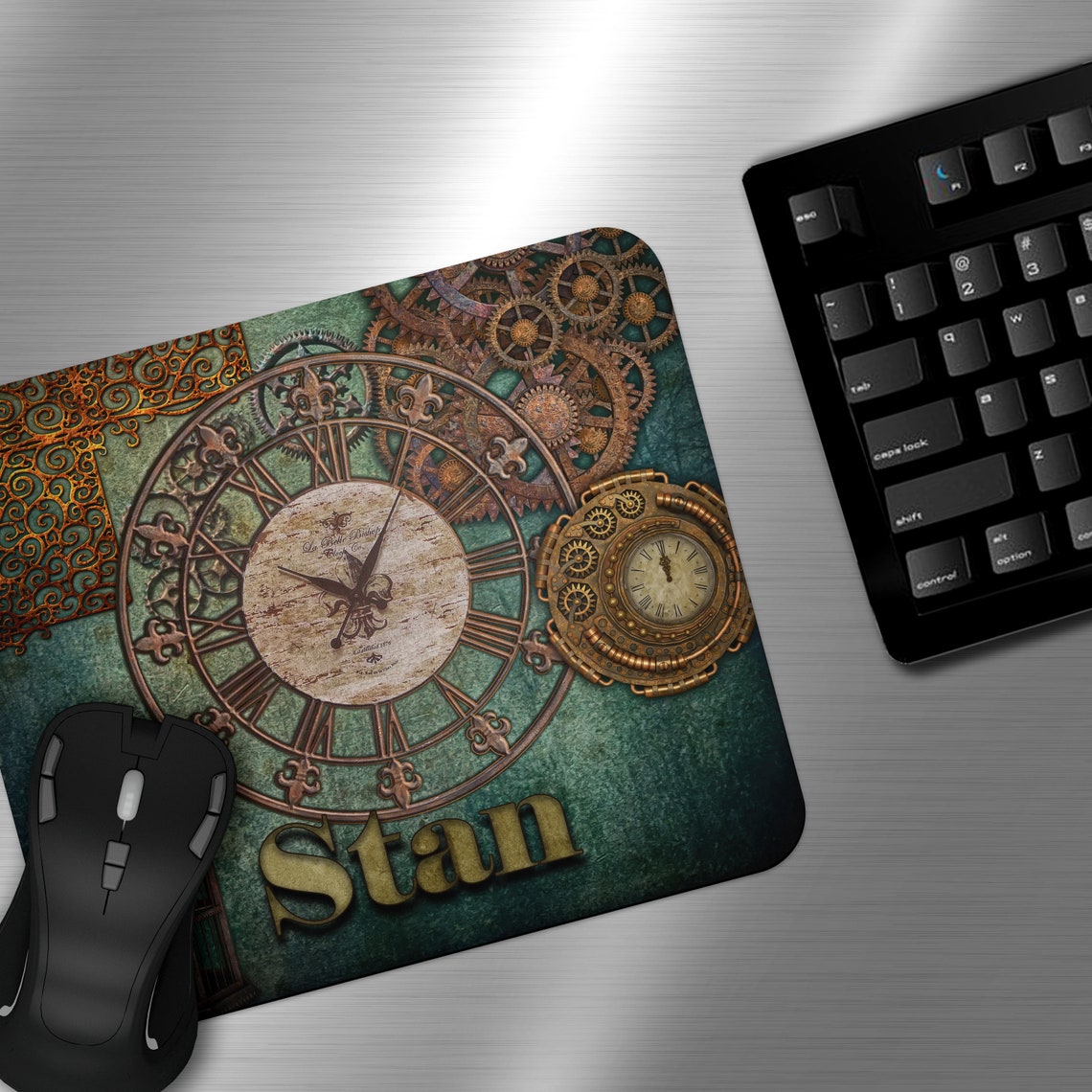 Steampunk Custom Mouse Pad Time Lost Custom Mouse Pad - Etsy