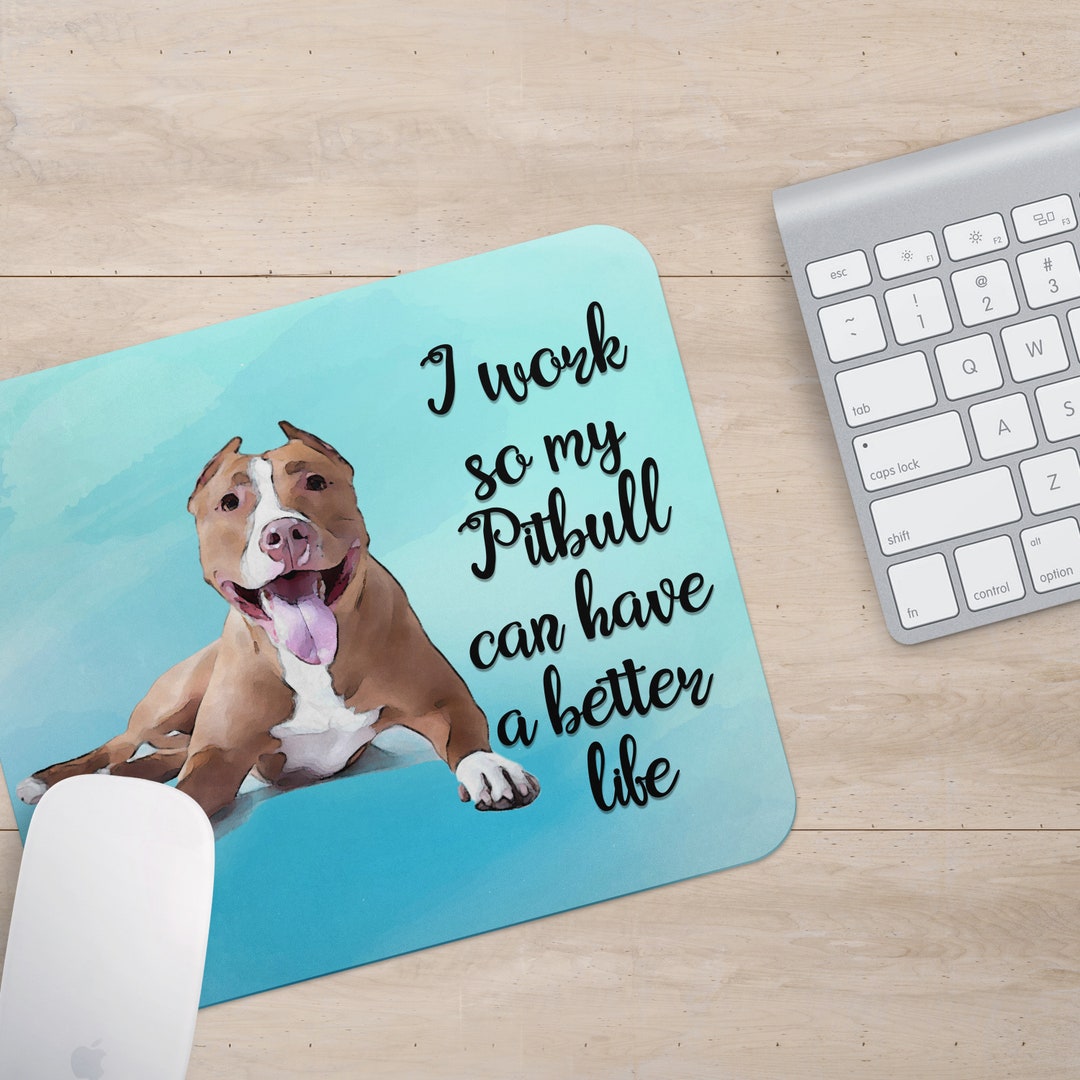 Putbull Mouse Pad | Pitbull Lover Mousepad | Pitbull Gift | Pit Bull ...