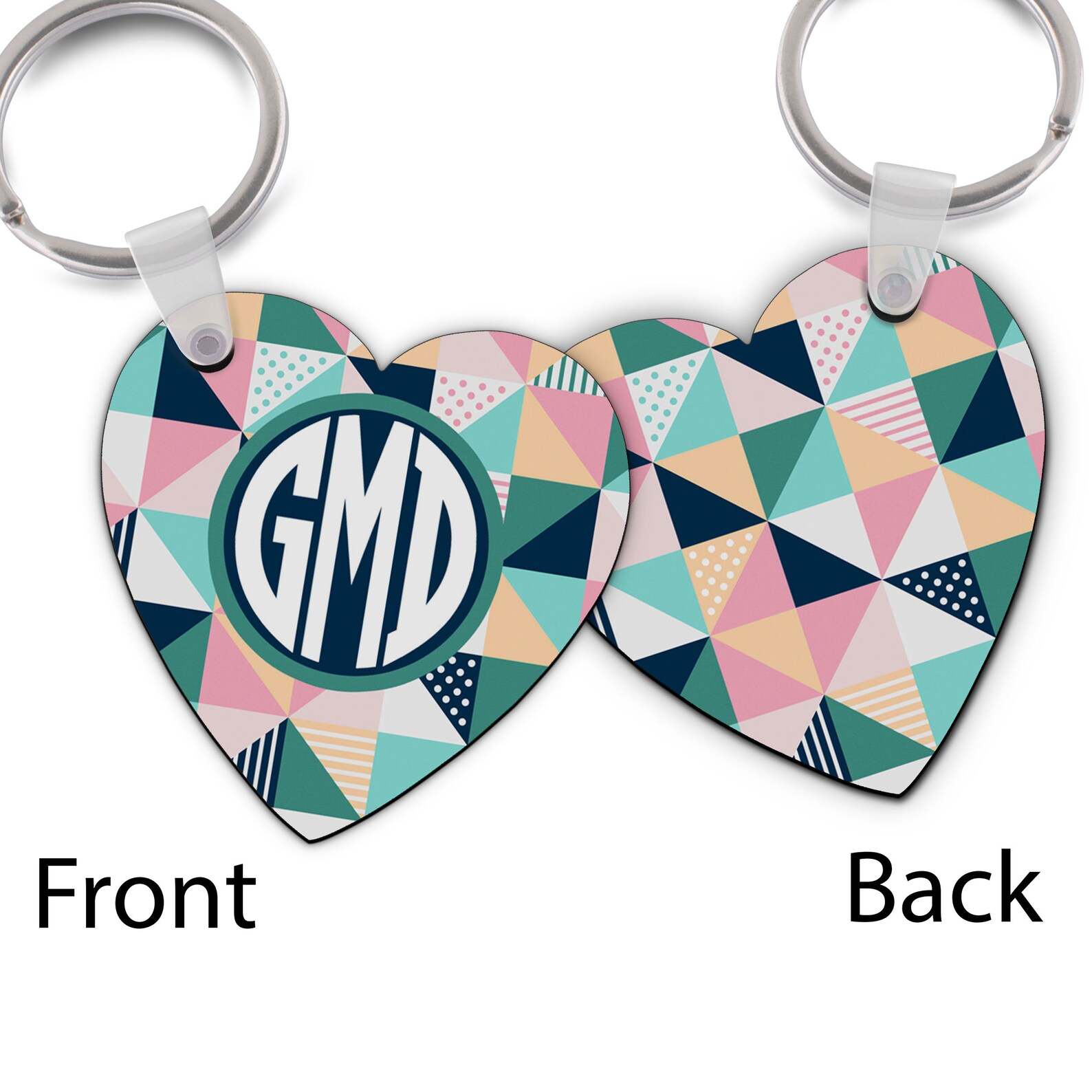 Monogrammed Geometric License Plate Multicolor License Plate | Etsy