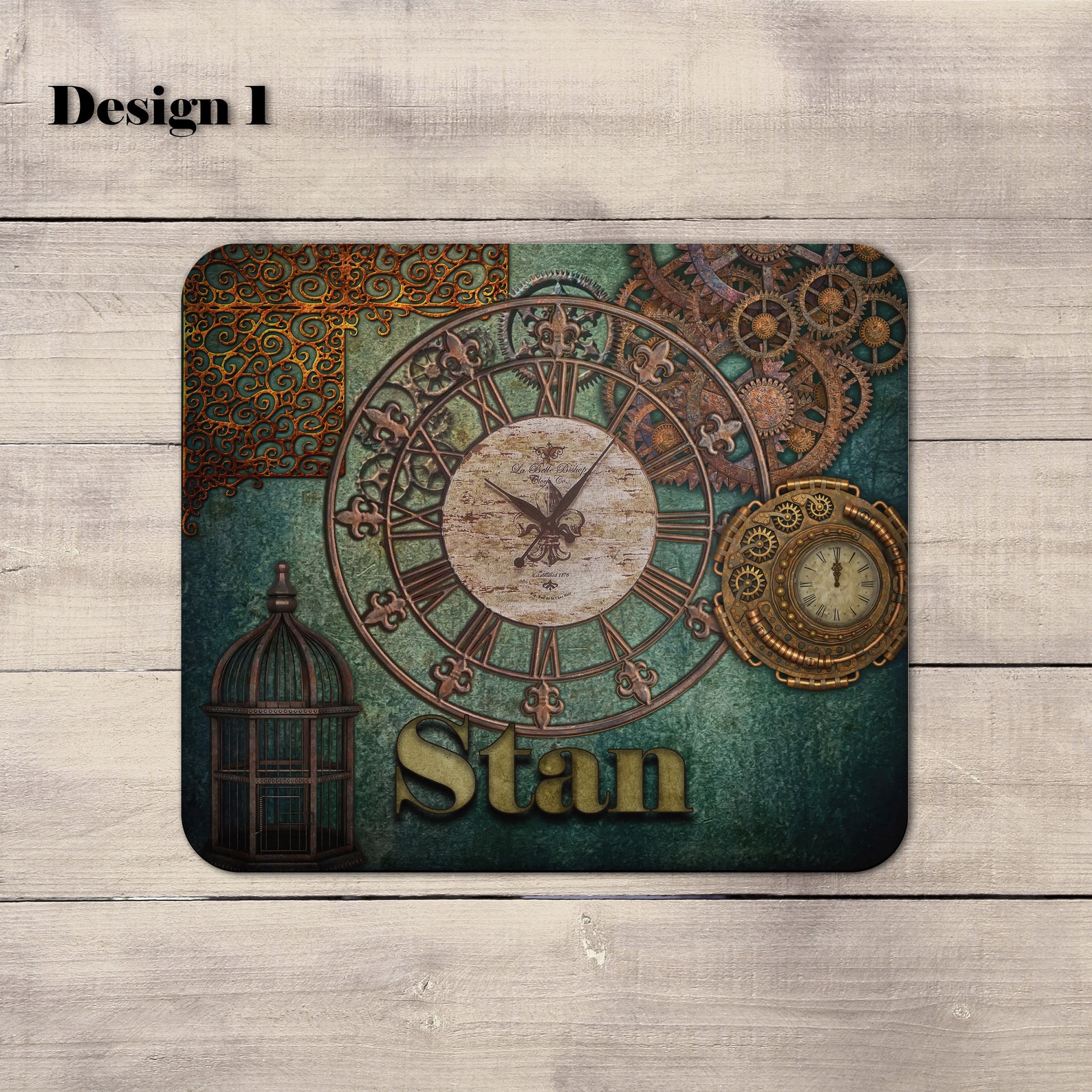 Steampunk Custom Mouse Pad Time Lost Custom Mouse Pad - Etsy