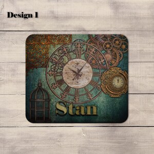 Steampunk Custom Mouse Pad Time Lost | Custom Mouse Pad | Personalized ...