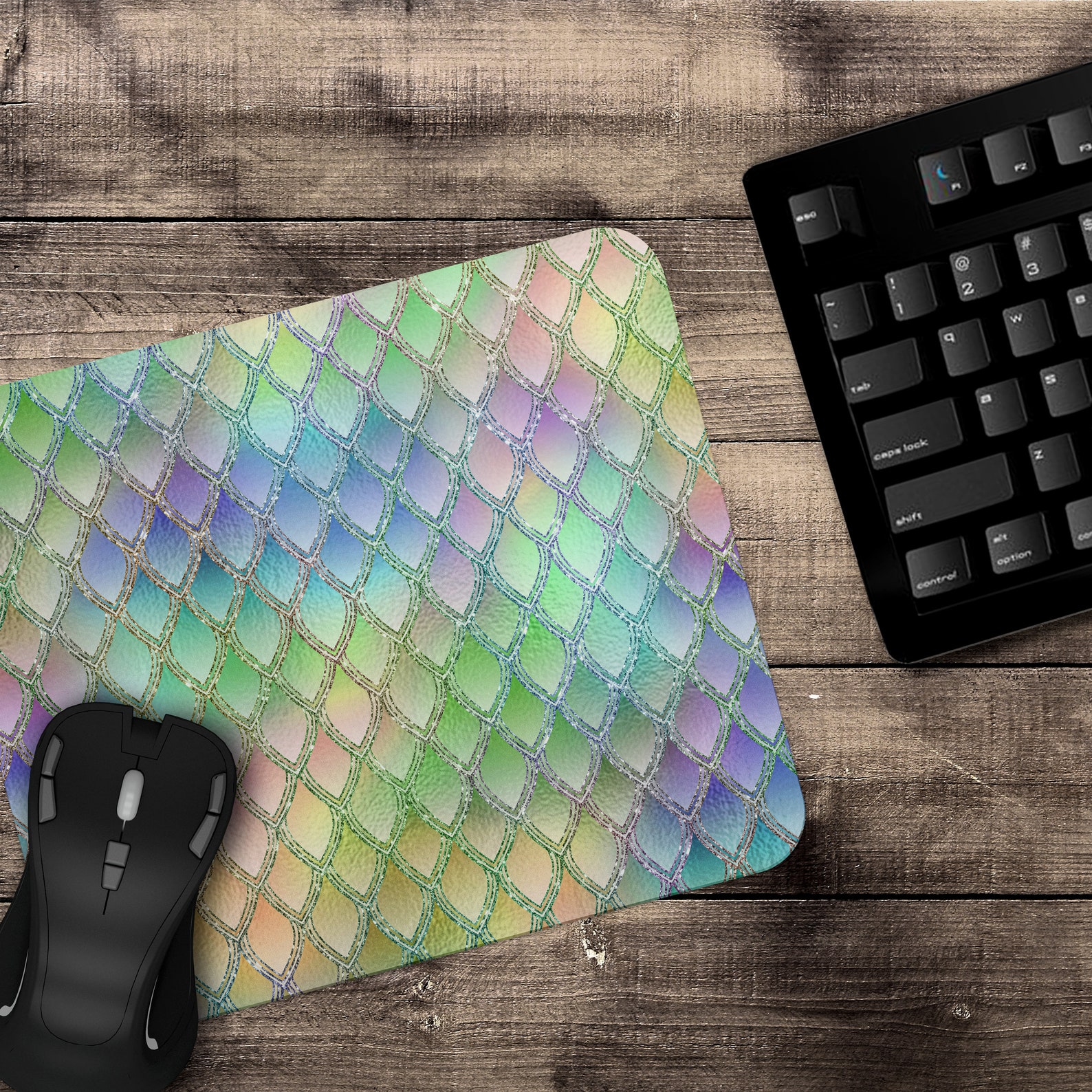 Dragon Mouse Pad Marbled Scales Magic Mousepad Medievil | Etsy