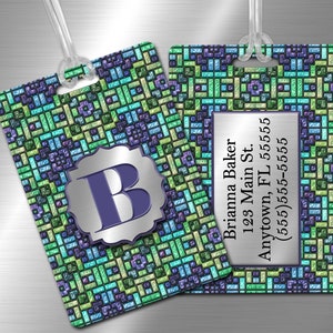 Stained Glass Luggage Tag Pink/red Bridal Party Gifts - Etsy