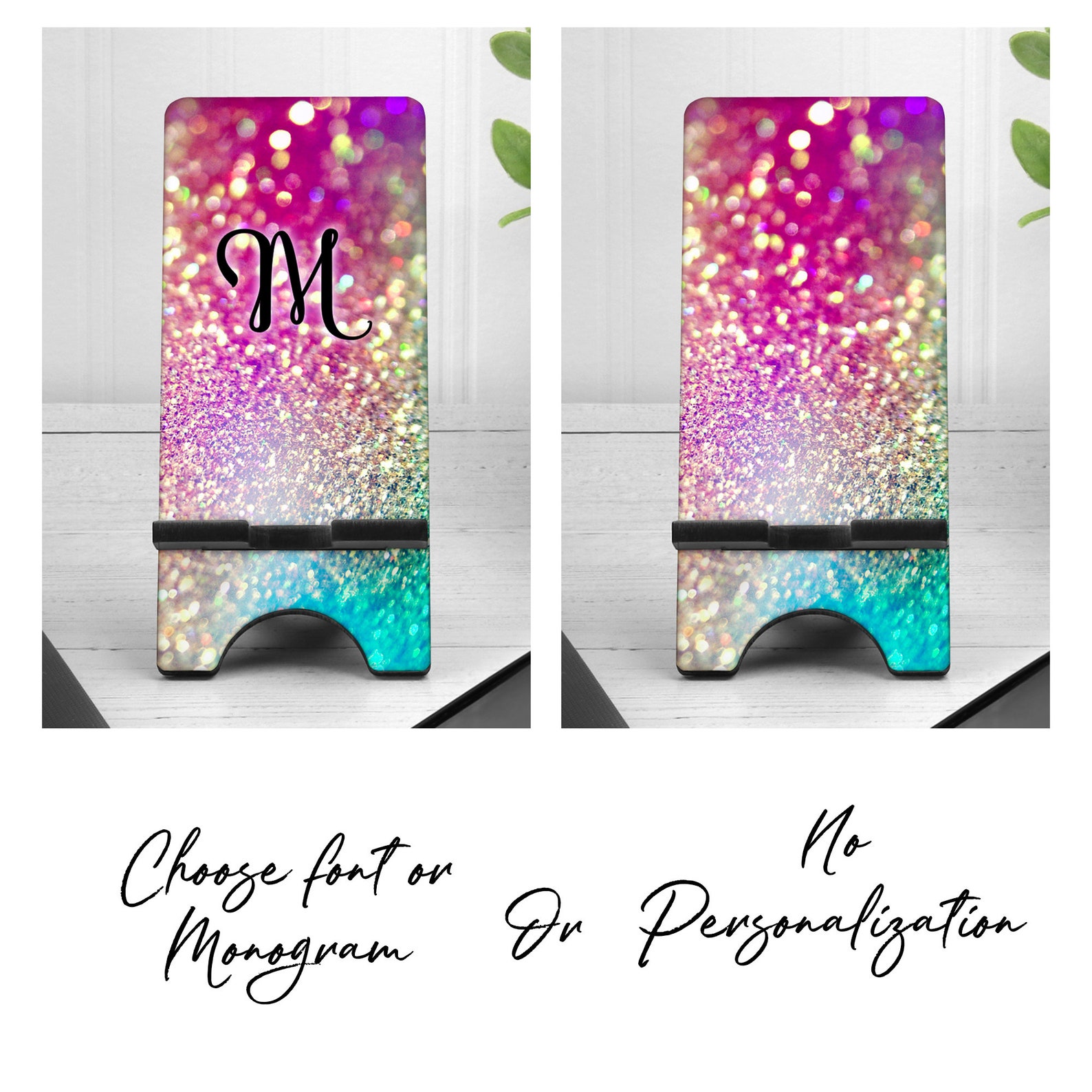 Custom Phone Stand Glitter Ombre Bright C100 - Etsy