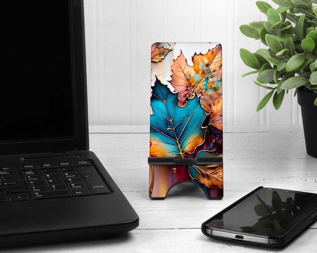 Fall Leaves Cell Phone Stand for Mobile Phones - Etsy