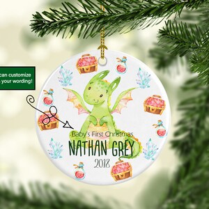 Baby Dragon Ornament Personalized for Christmas - Etsy