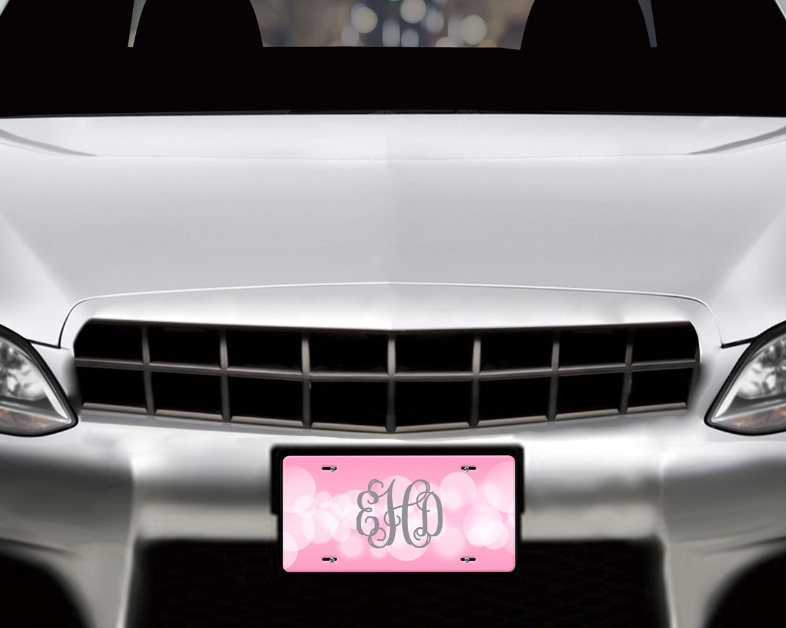 Pink Sparkle License Plate License Plate Frame Custom Car | Etsy