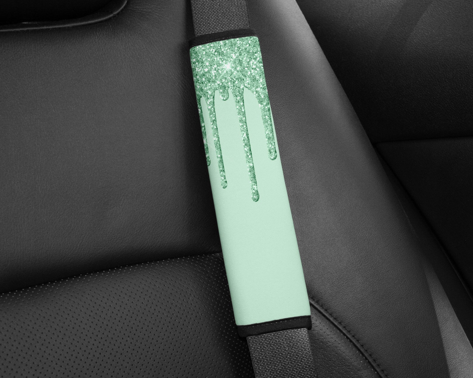 Green Glitter Drip License Plate License Plate Frame Custom - Etsy