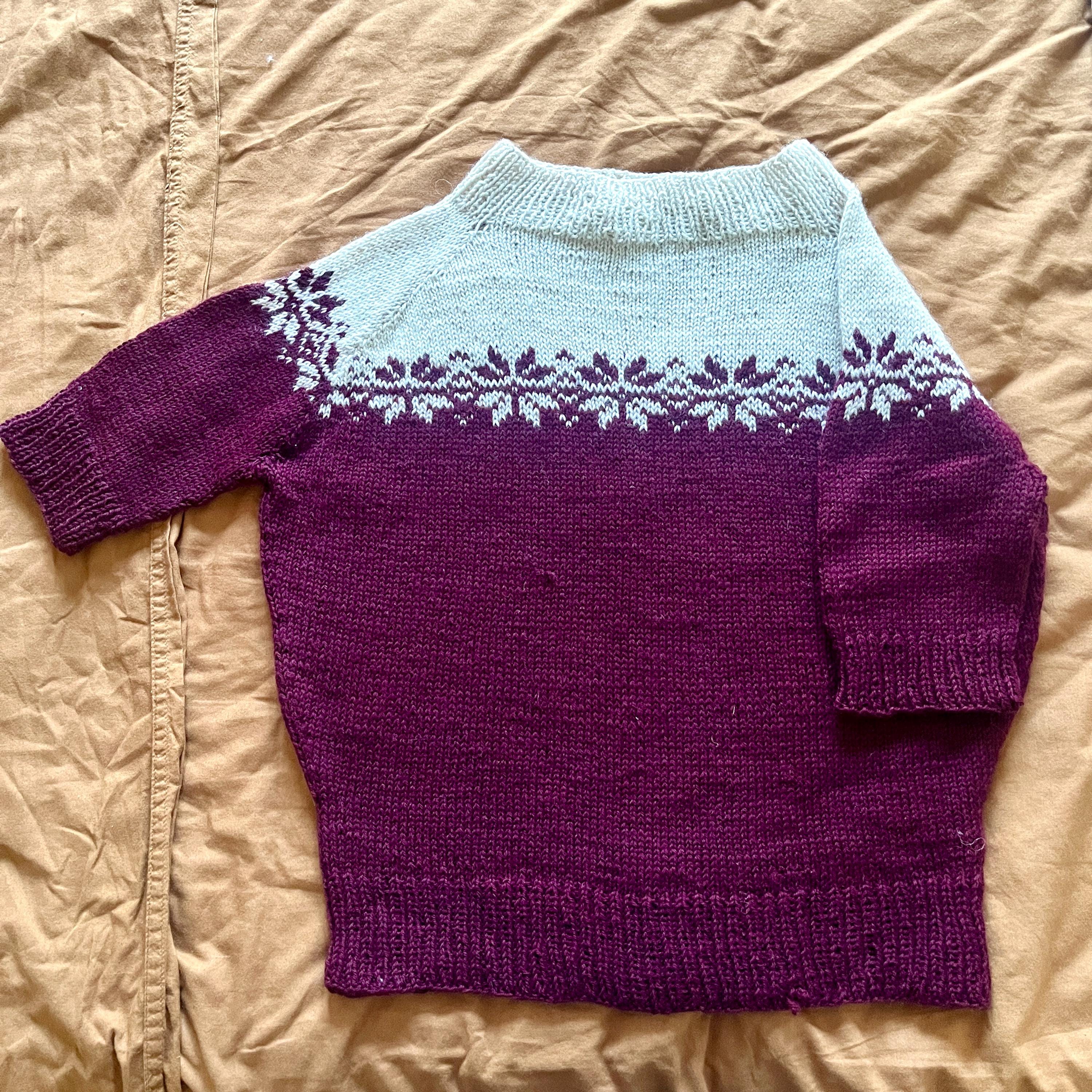 Christmas Sweater Knitting Pattern "nochebuena Pullover" Vintage ...