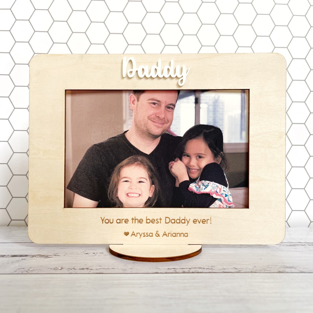 Fathers Day Photo Frame / Fathers Day Gift / Personalised - Etsy