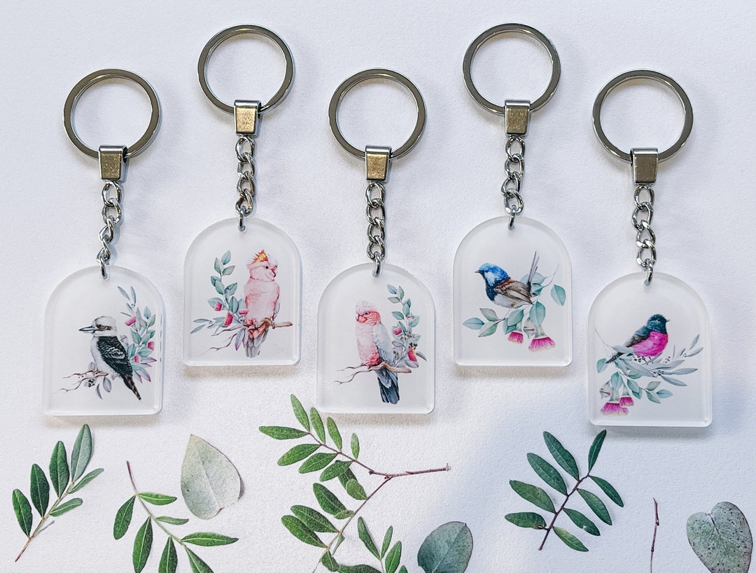 Australian Bird Keychains Arch Shape - Etsy
