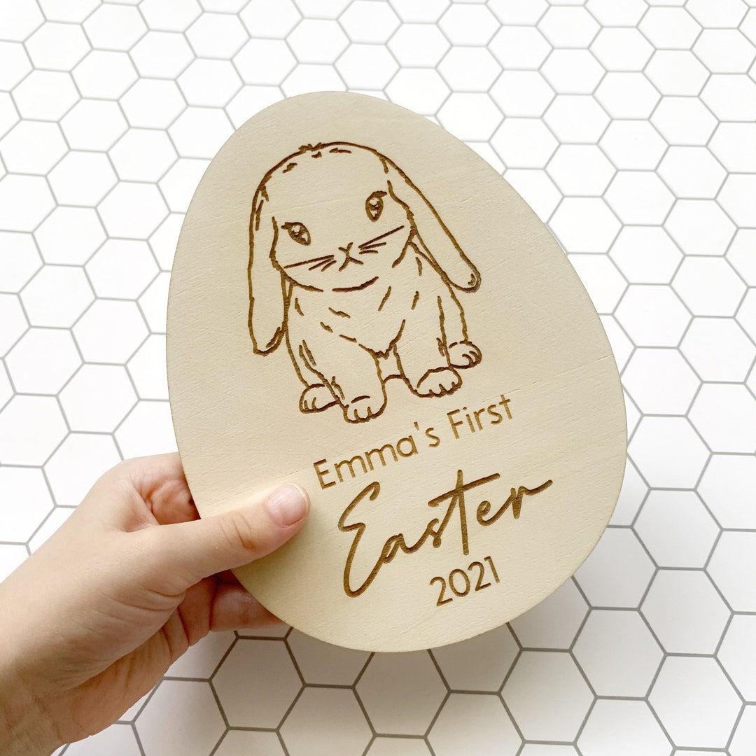 First Easter Plaque / Easter Keepsake / Easter Gift / Easter Photo Prop ...