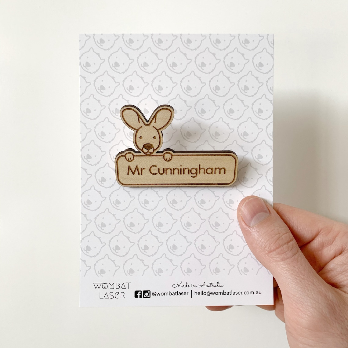 Name Badge / Name Tag Australian Animal Designs / Koala Name - Etsy