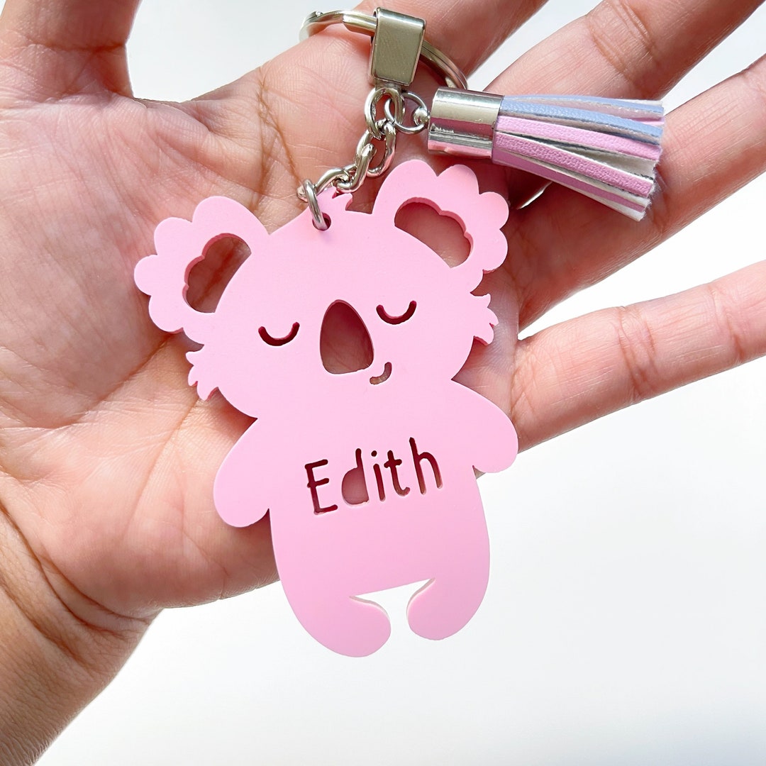 Personalised Koala Bag Tag / Keyring / Bag Charm / School Bag Tag ...