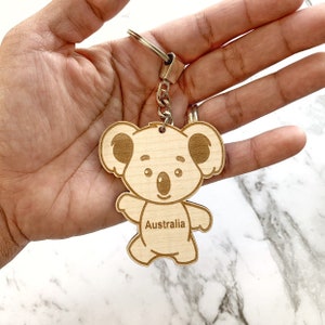Koala Keychain / Keyring / Australian Souvenir / Personalised Gift - Etsy