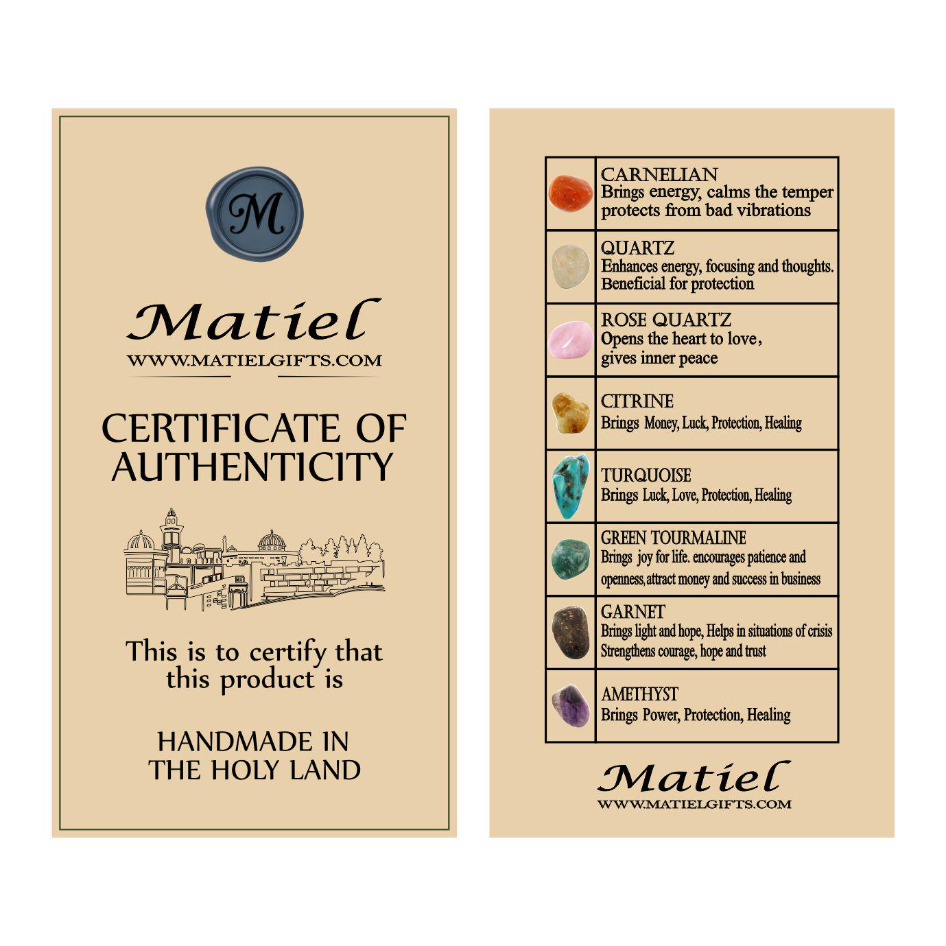 MATIEL 12 Tribes of Israel Precious Stones, Breastplate Stone Wall ...