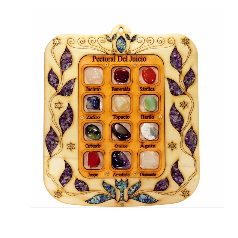 MATIEL 12 Tribes of Israel Precious Stones, Breastplate Stone Wall ...