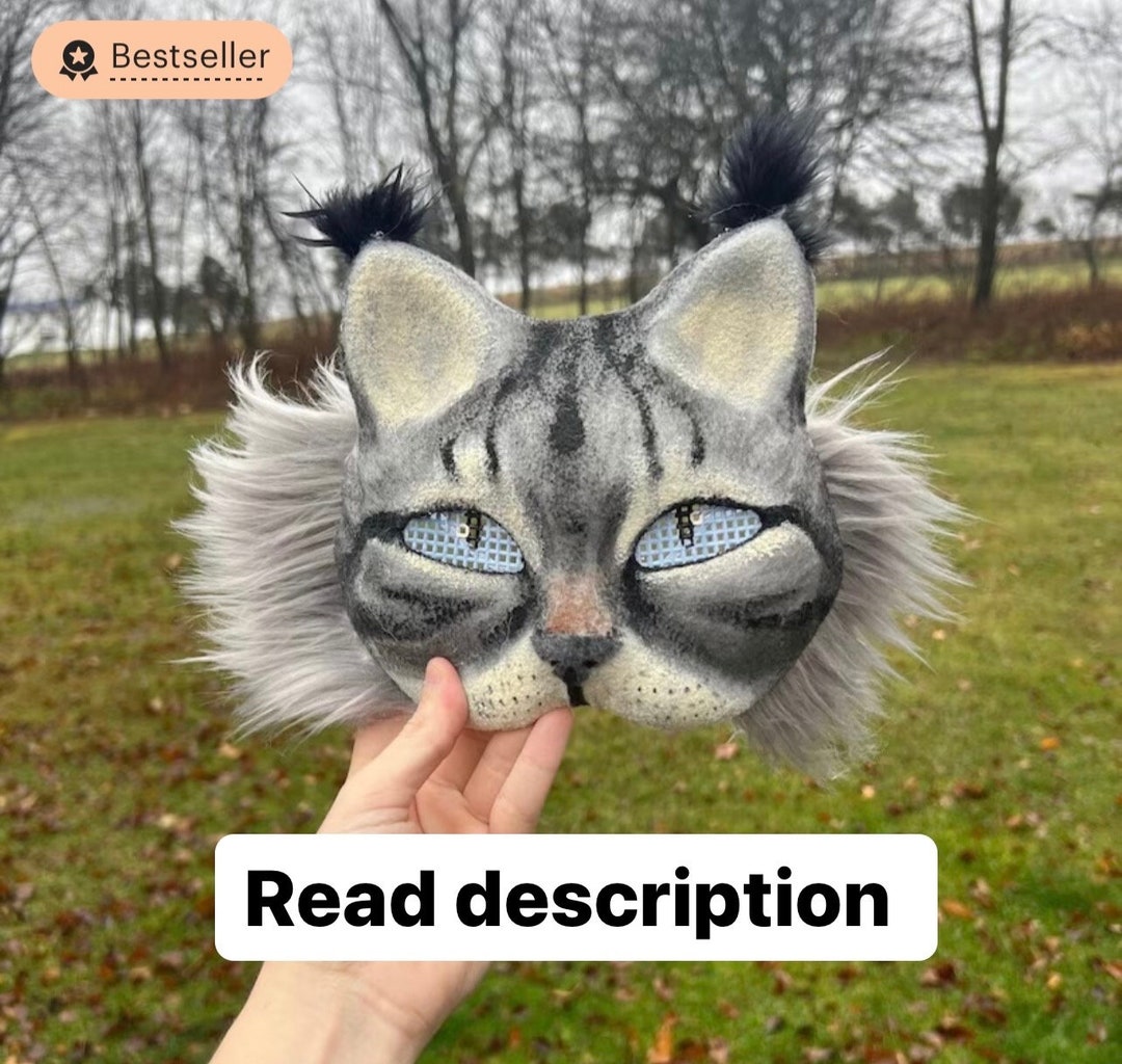 Therian Cat Mask MADE TO ORDER - Etsy