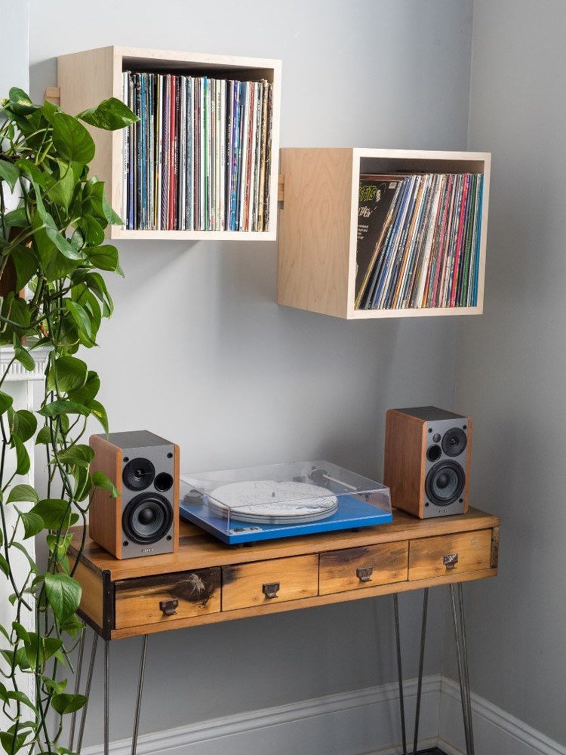 Record Display Wall Cubes - Etsy
