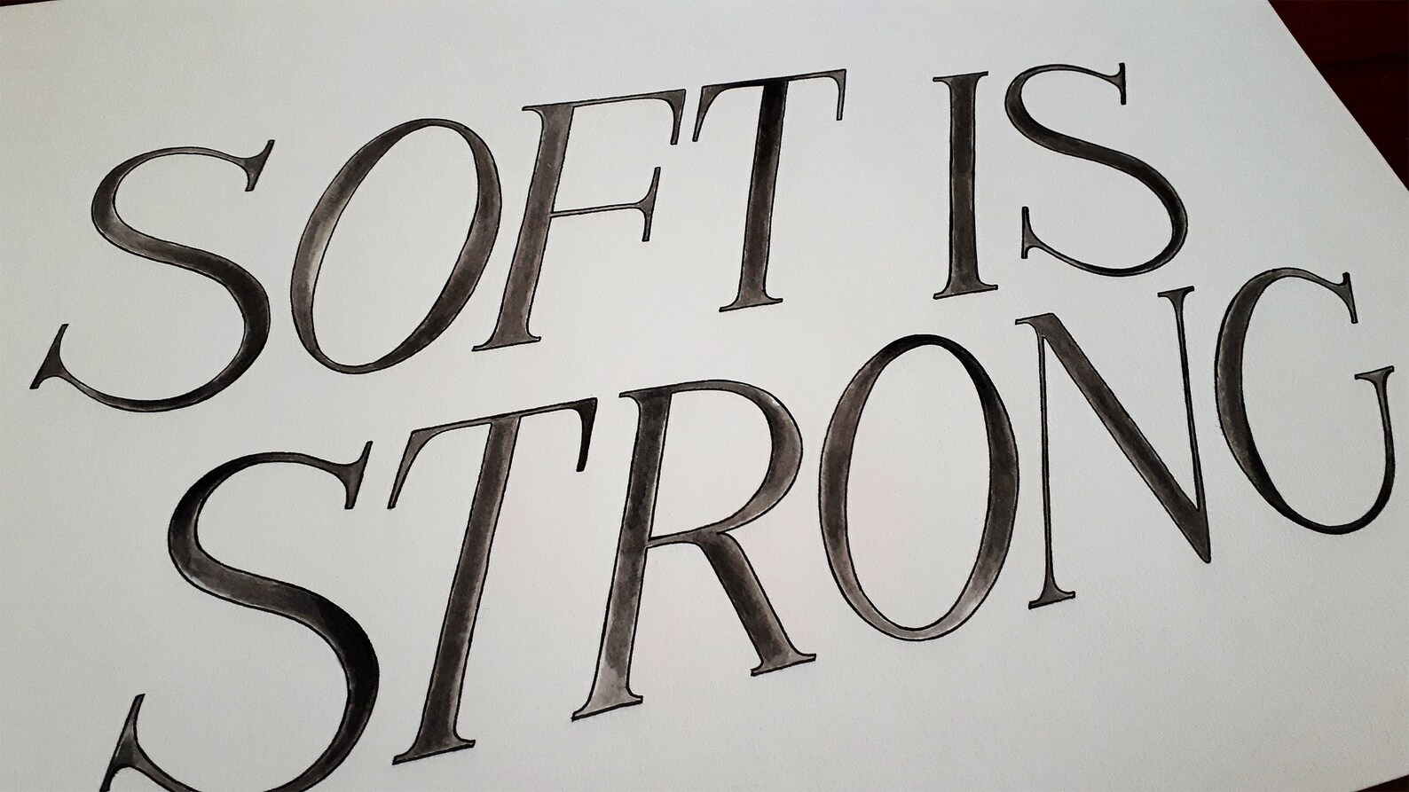 Soft is Strong A4 Pen and Ink Lao Tzu Quote, Unframed - Etsy UK