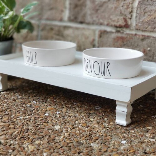 Small Breed Pet Feeding Stand / Cat Feeding Stand - Etsy