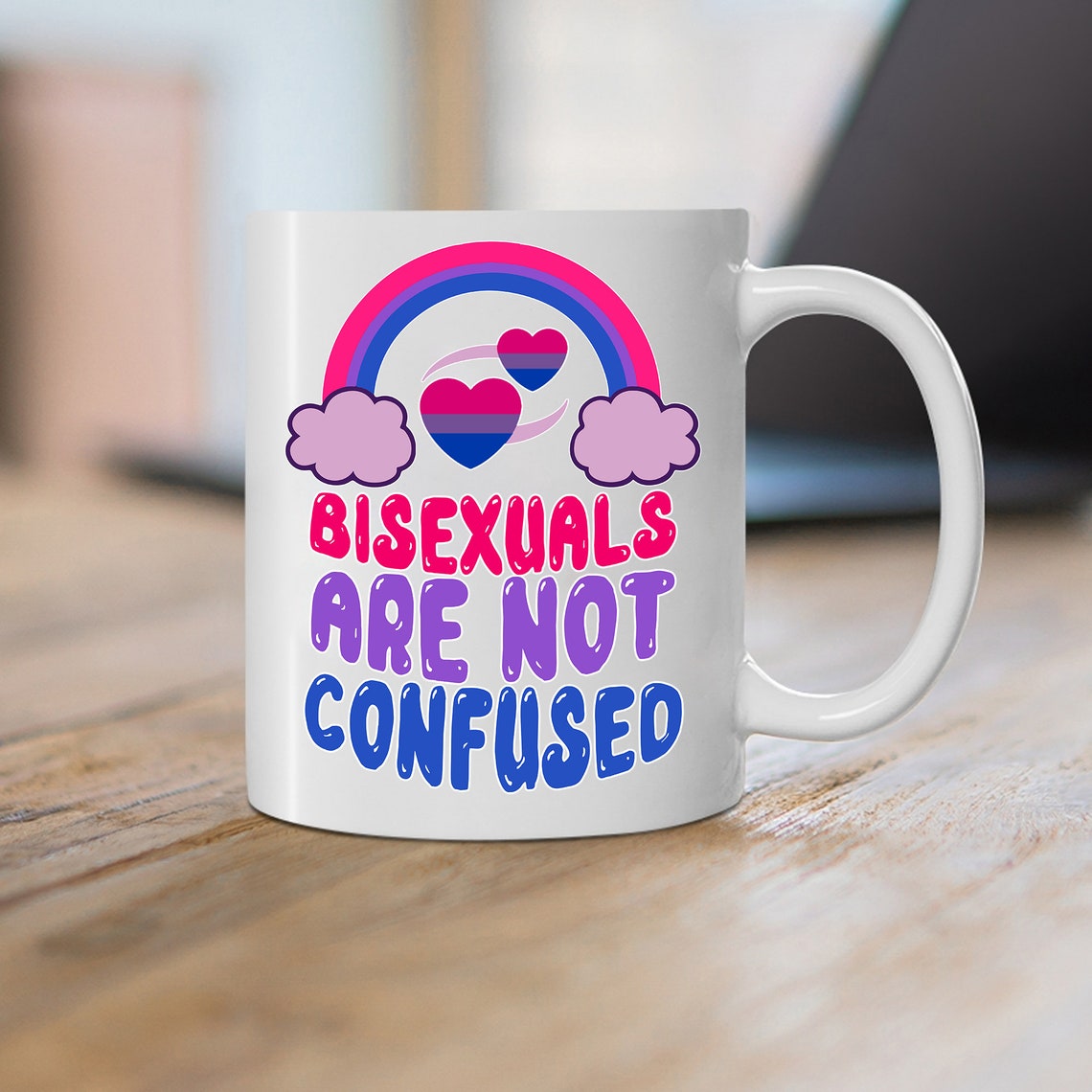 Bisexual Are Not Confused Mug Lgbt Mug Pride Mug Gay Pride Etsy
