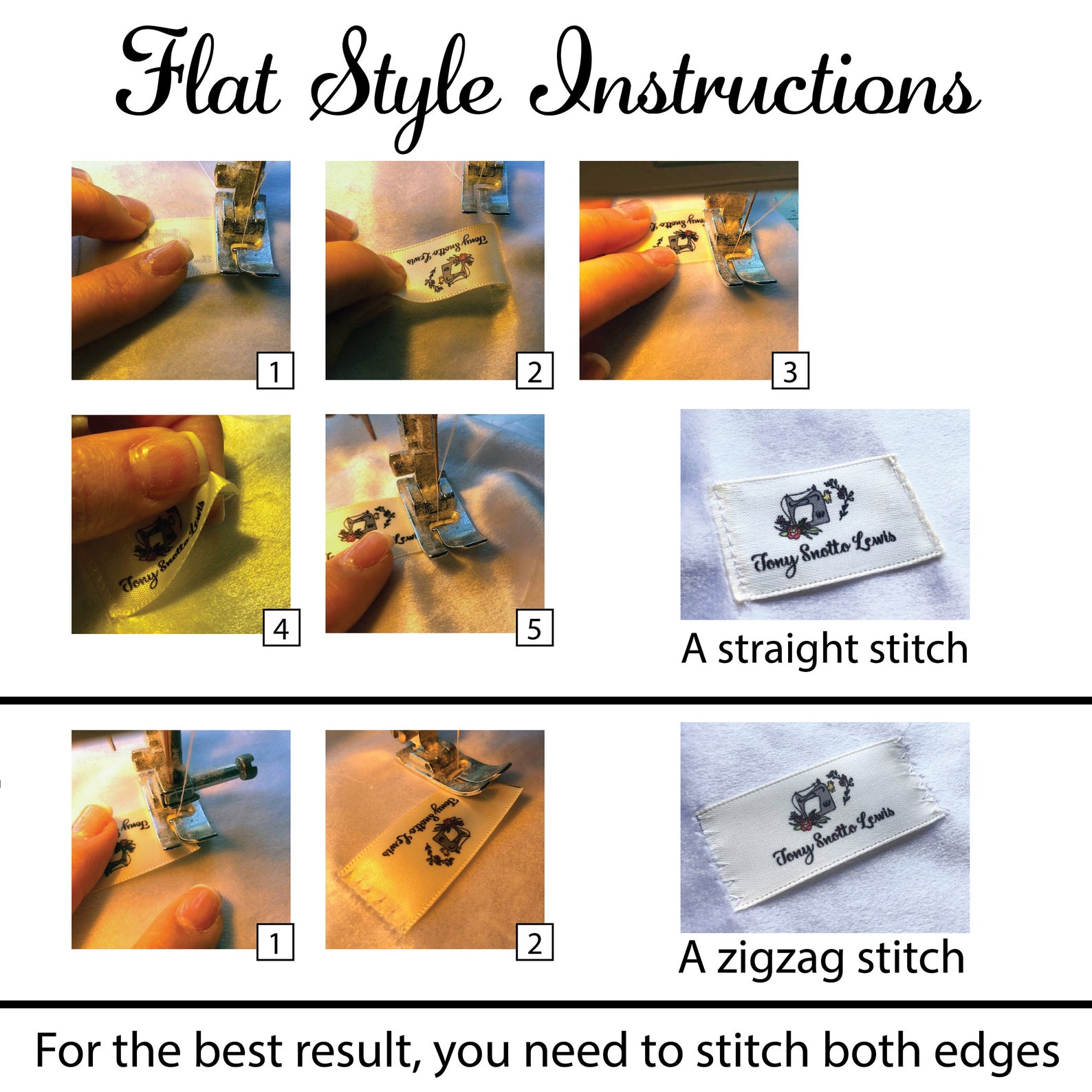 Personalized Ribbon Label | Ribbon Labels | Sewing Labels | Knitting ...