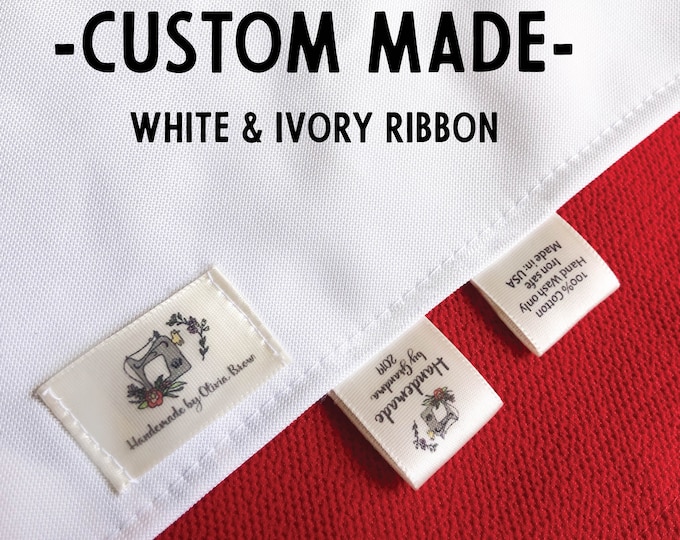 Personalized Ribbon Label | Ribbon Labels | Sewing Labels | Knitting ...