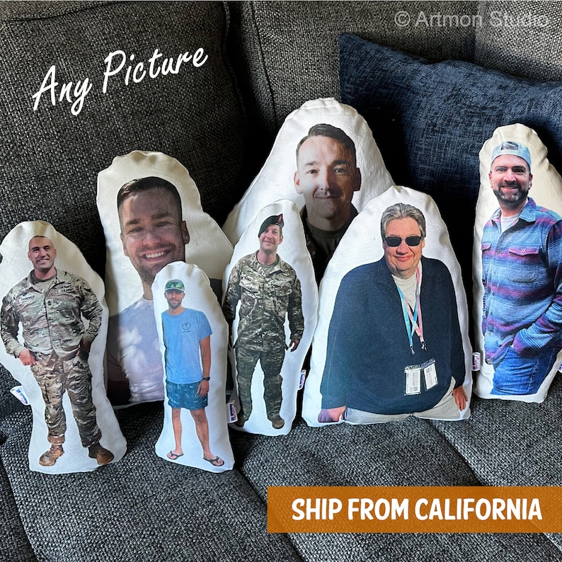 Big Head Pillow With Voice Recorder, Customized Smush Human or Pet Face ...
